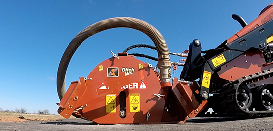 New Ditch Witch MT9 microtrencher for small fibre jobsites