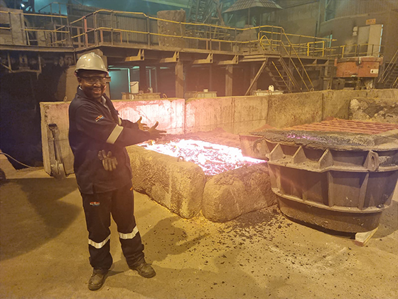 Ironveld’s first production at smelter
