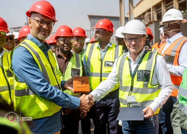 The DRC Minister of Mines visits Metalkol SA