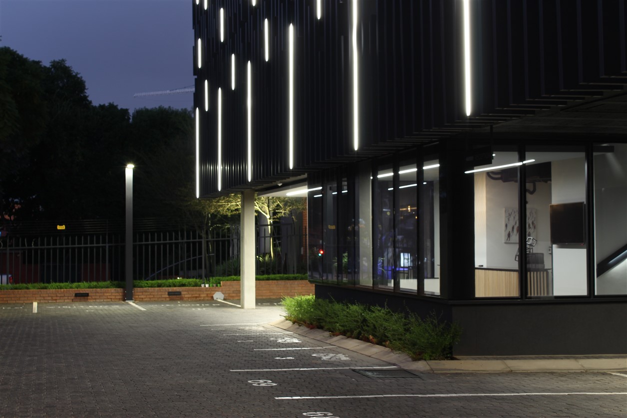 Unique façade lighting distinguishes one of SA’s greenest buildings