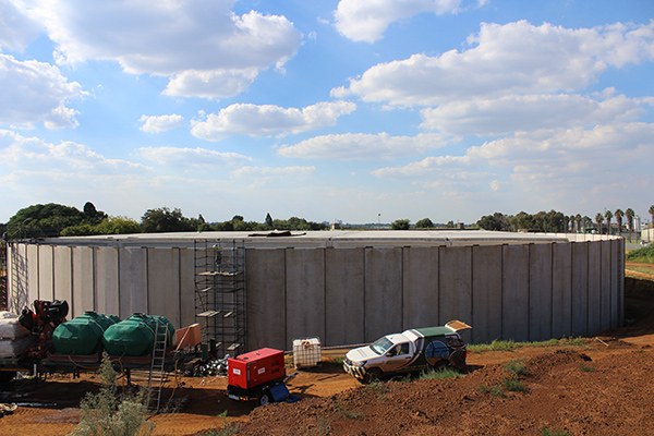 South Africa refines construction of precast-concrete reservoirs