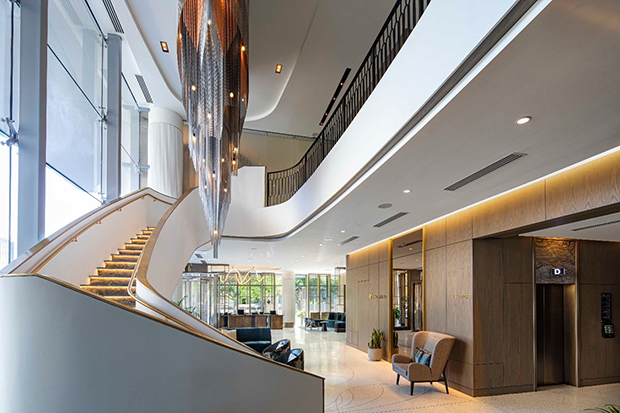 US hotel illuminated by a statement chandelier by leading South African ...