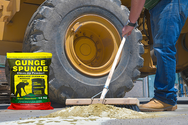 Effective liquid spill clean-up for mines